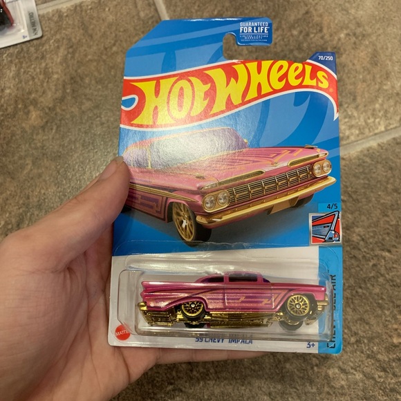 Mattel | Toys | 222 Hot Wheels 59 Chevy Impala Pink 70 70250 Chevy Bel ...